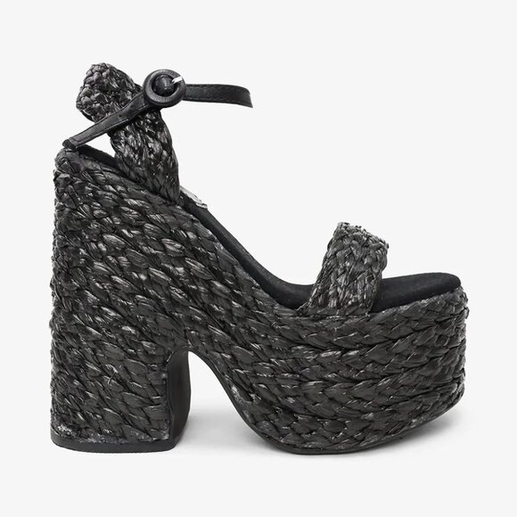 Lemonade | Shoes | Lemonade Campo Rattan Espadrille Platform Heels ...